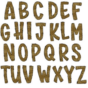 Construction PNG With 3x Alphabet Sets, Create Your Own Names , Doodle ...