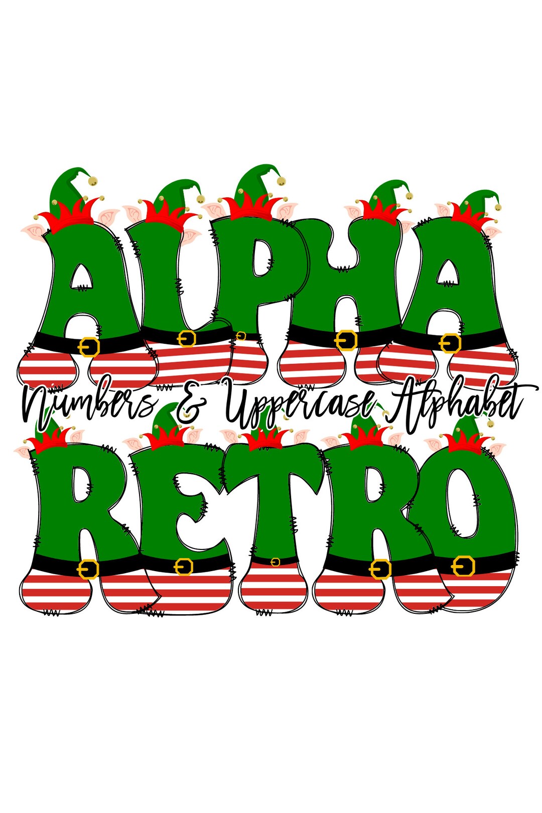 Christmas Elf Alphabet Letters, With Clip Art Attached, Name Doodle ...