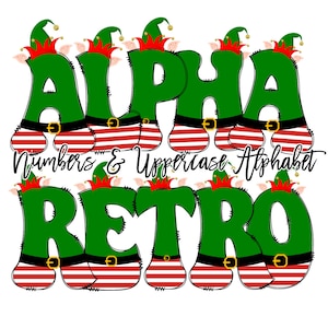 Christmas Elf Alphabet Letters, With Clip Art Attached, Name Doodle ...