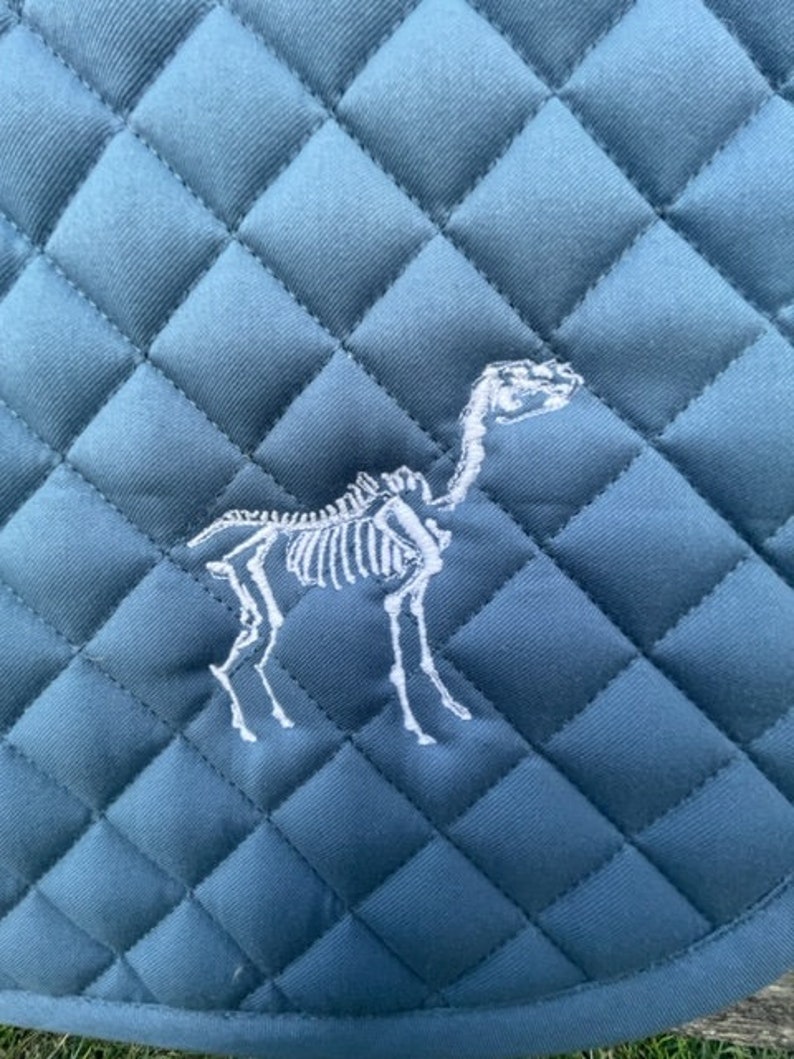 Skeleton Horse Saddle Pad - Etsy
