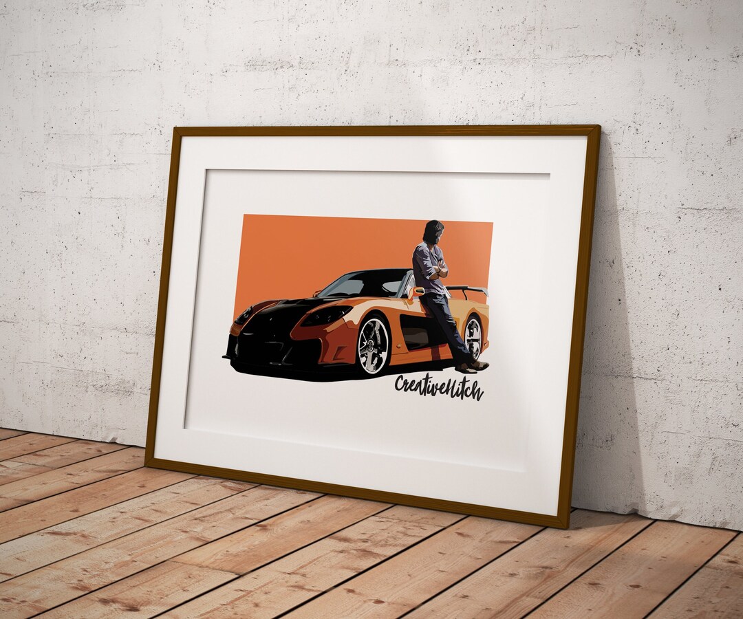 Fast and the Furious Han RX7 Print - Etsy