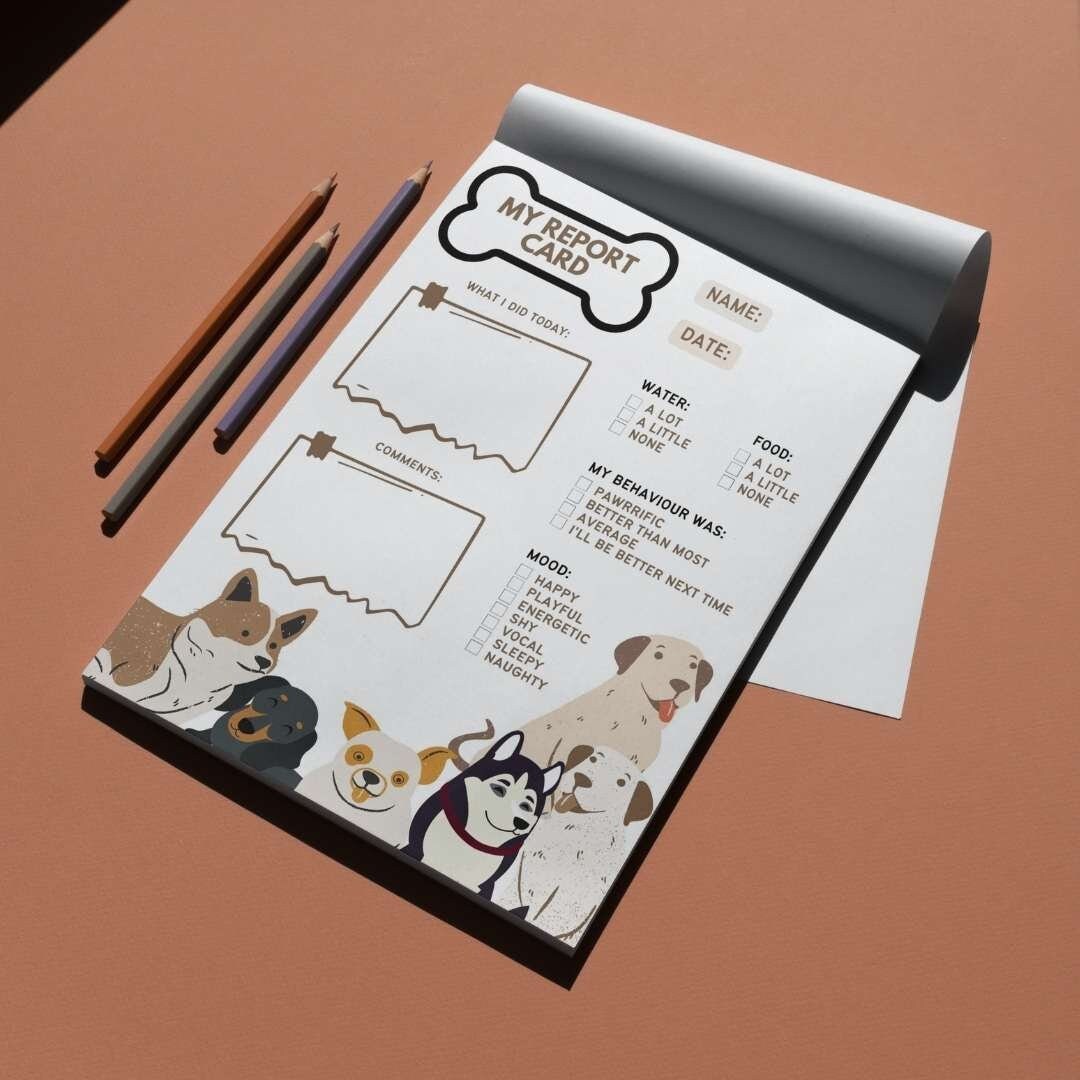 Pet Report Card Form | Instant Download Dog Report Card | Ready to ...