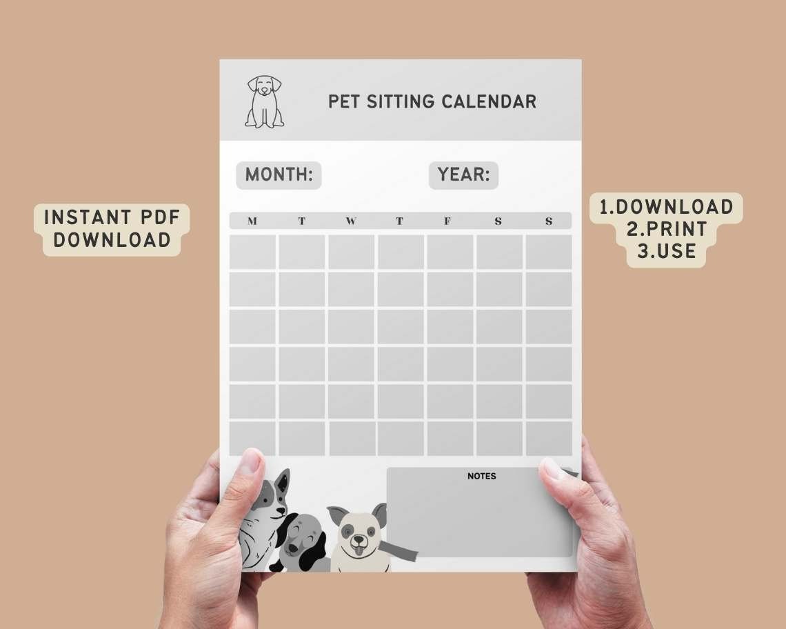 Pet Care Printable Starter Package | Printable | Easy Download | Dog ...