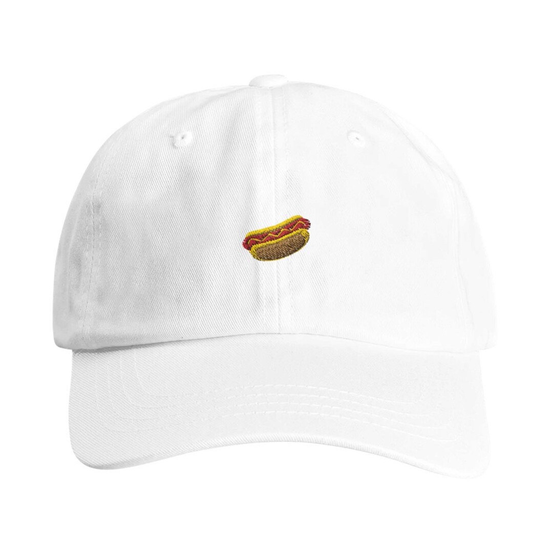 Hot Dog Embroidery Adult Low-profile Cotton Twill Dad Cap Weiner ...
