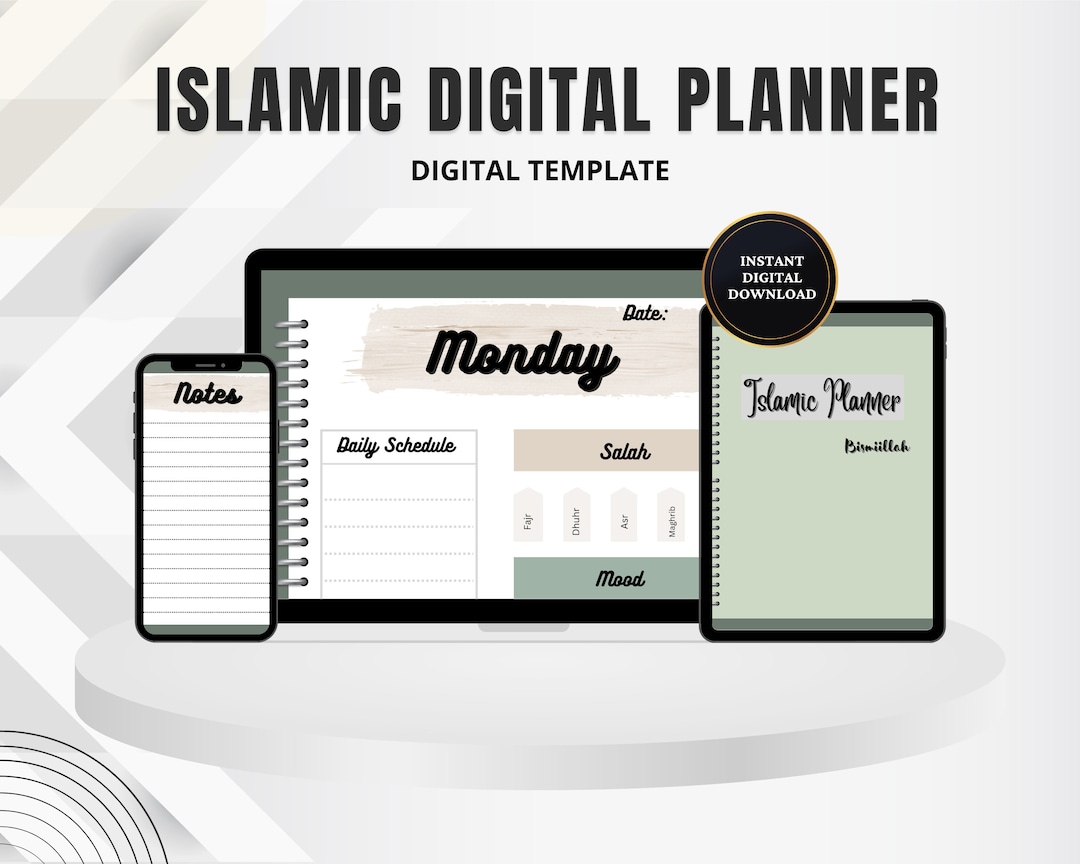 Digital Islamic Planner | Weekly Planner | Productivity Planner ...