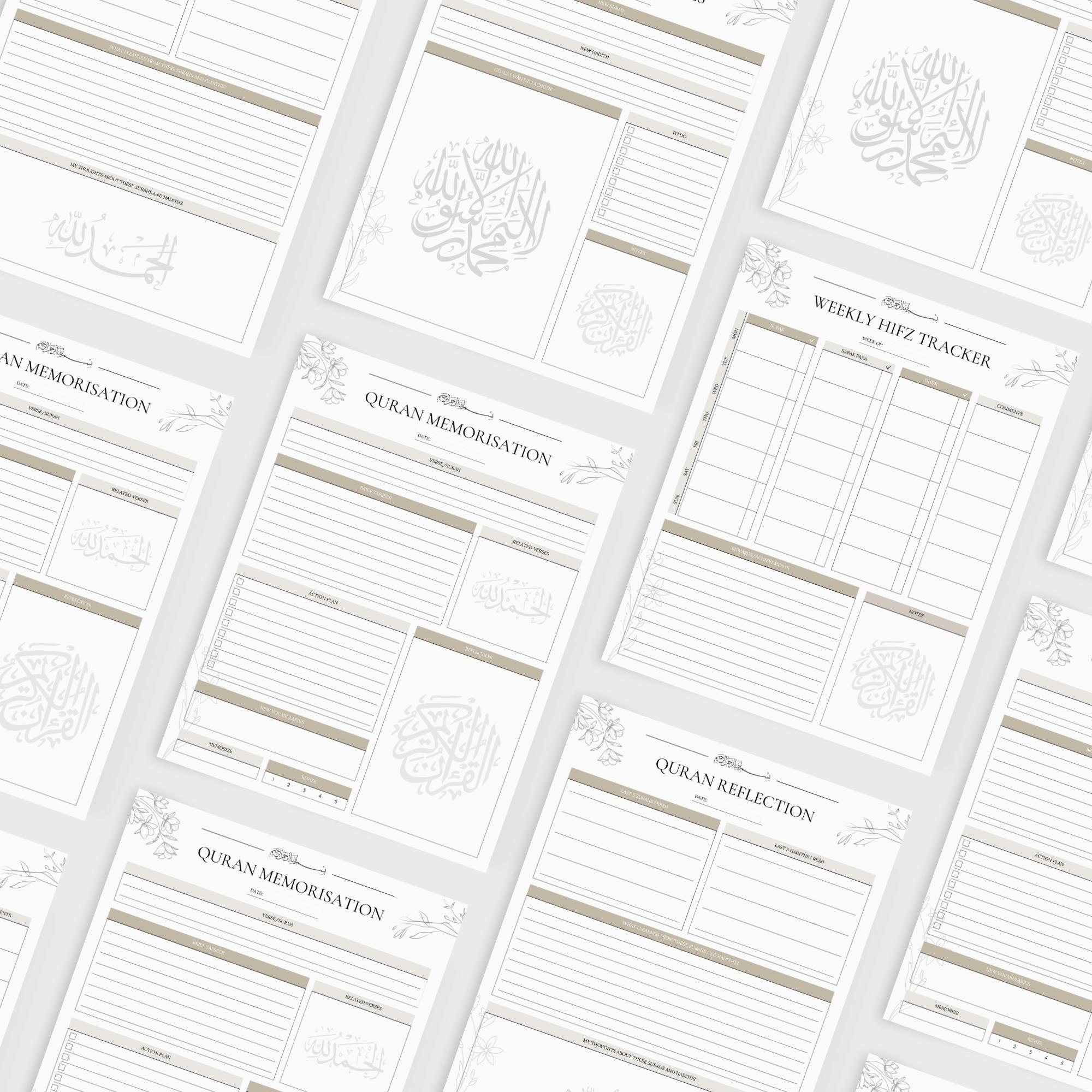 Digital Hifz Tracker | Daily Quran Goals | Digital Quran Tracker ...