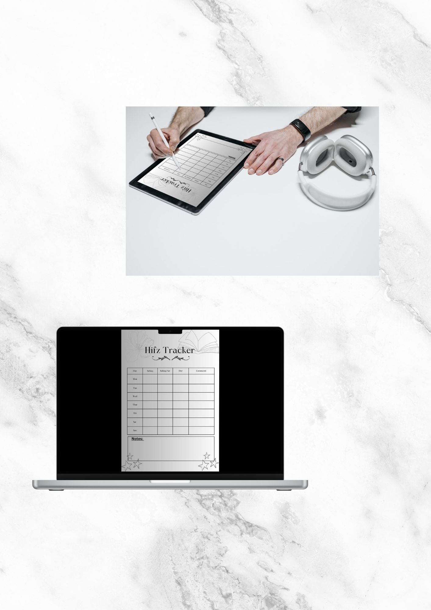 Digital Hifz Tracker Islamic Printable Tracker Goodnotes Planner ...