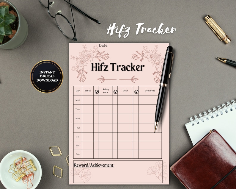 Digital Hifz Tracker | Digital Quran Tracker | Islamic Tracker ...