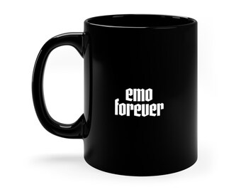 Black Emo Mug - Etsy