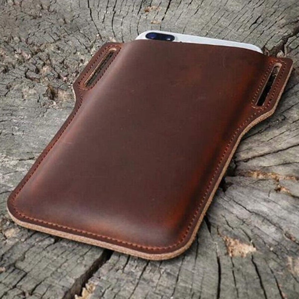 Leather Cell Phone Case With Belt Loop - Etsy