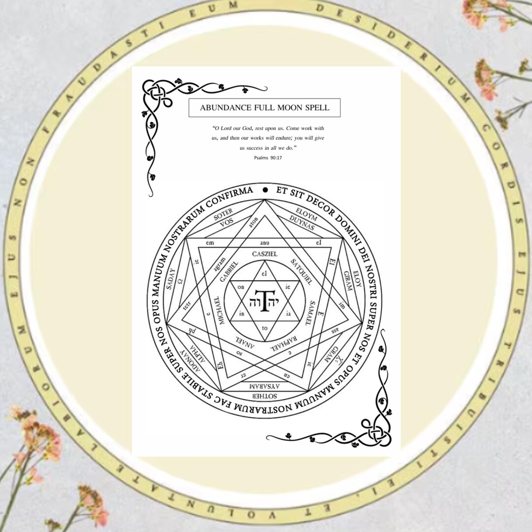 Latin Full Moon Abundance Spell - Etsy