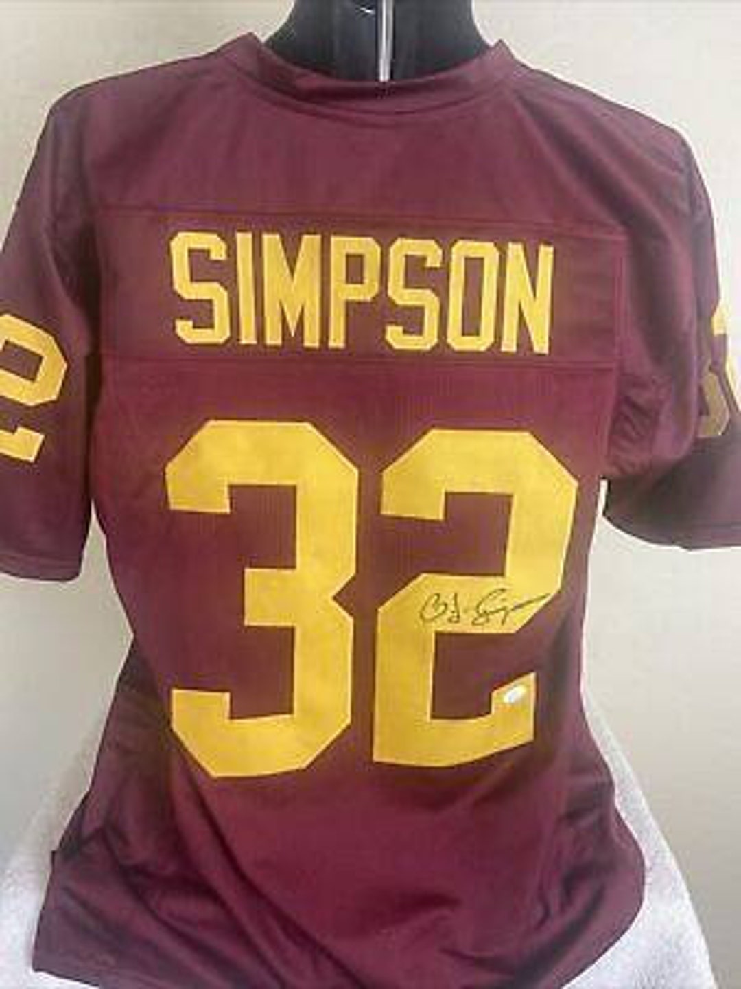 OJ Simpson Signed Autographed USC Trojans Jersey With JSA Witnessed ...