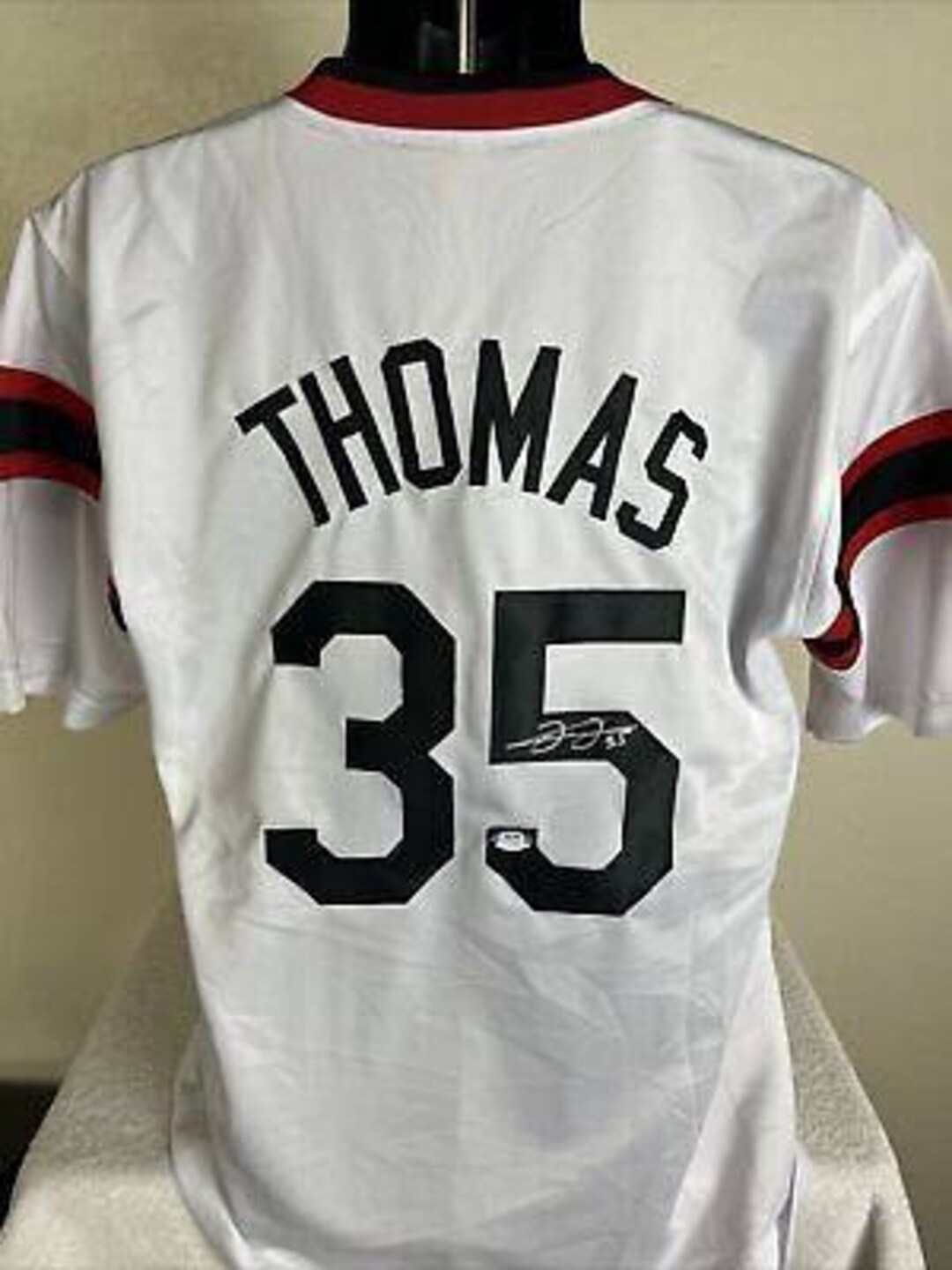 Frank Thomas Signed Autographed MLB Chicago White Sox Jersey With PSA ...