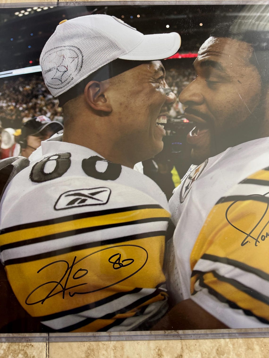 Jerome Bettis and Hines Ward Dual Signed Autographed 16 X 20 Photo ...