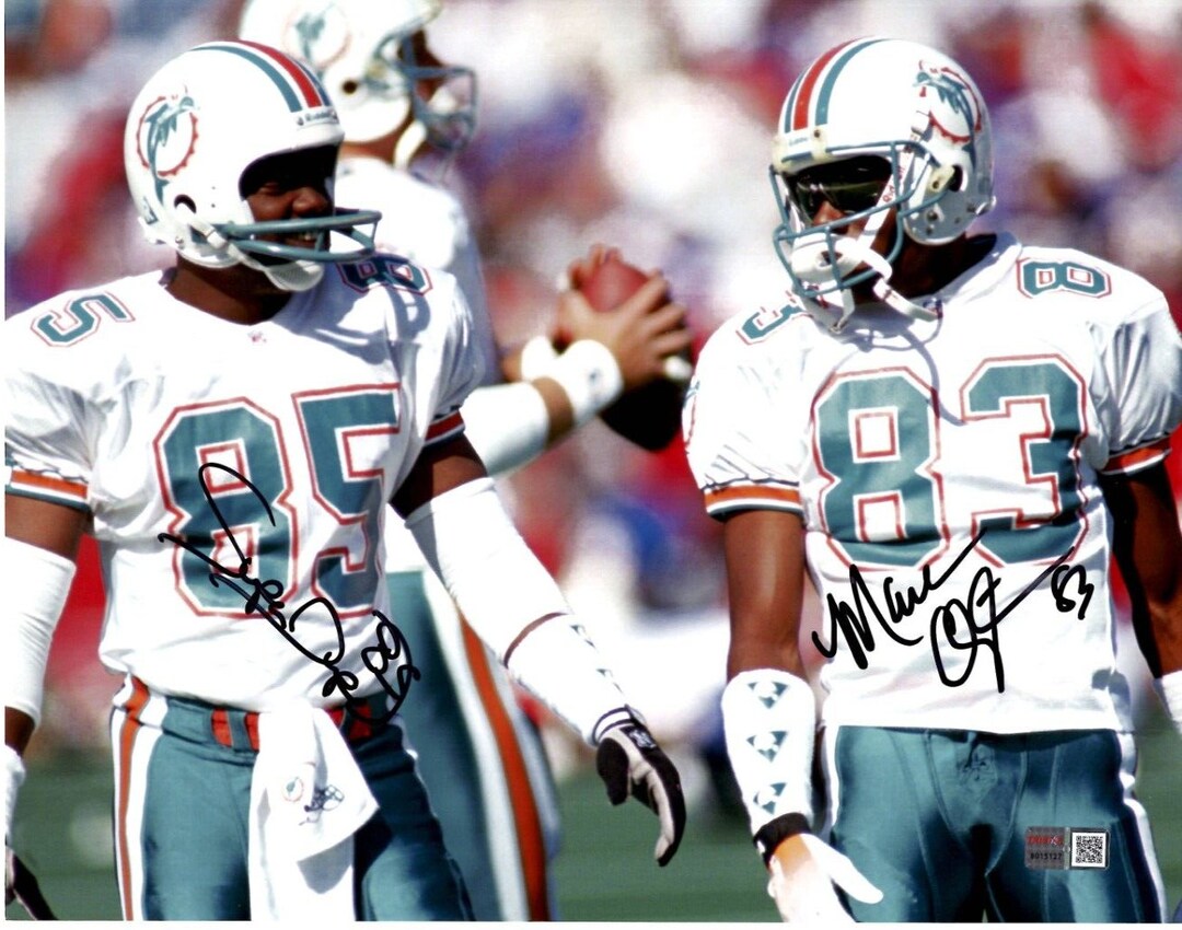 Mark Clayton and Mark Duper Dual Signed Autographed 11 X 14 Photo ...