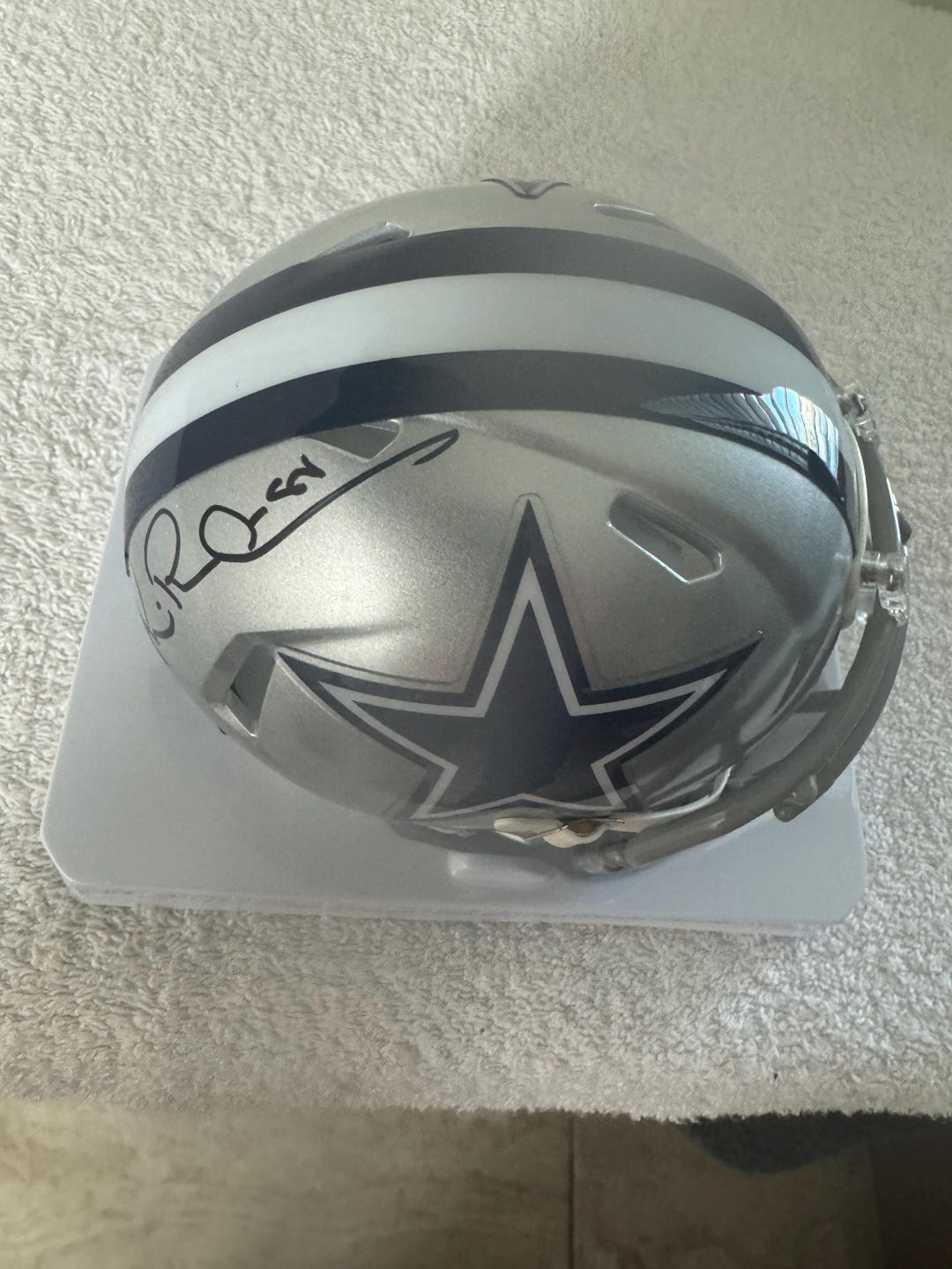 Michael Irvin Signed Autographed Dallas Cowboys Mini Helmet Beckett ...