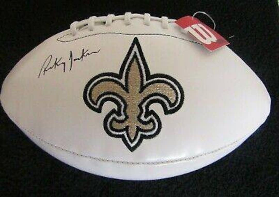 Rickey Jackson Signed Autographed NFL New Orleans Saints Logo Football ...