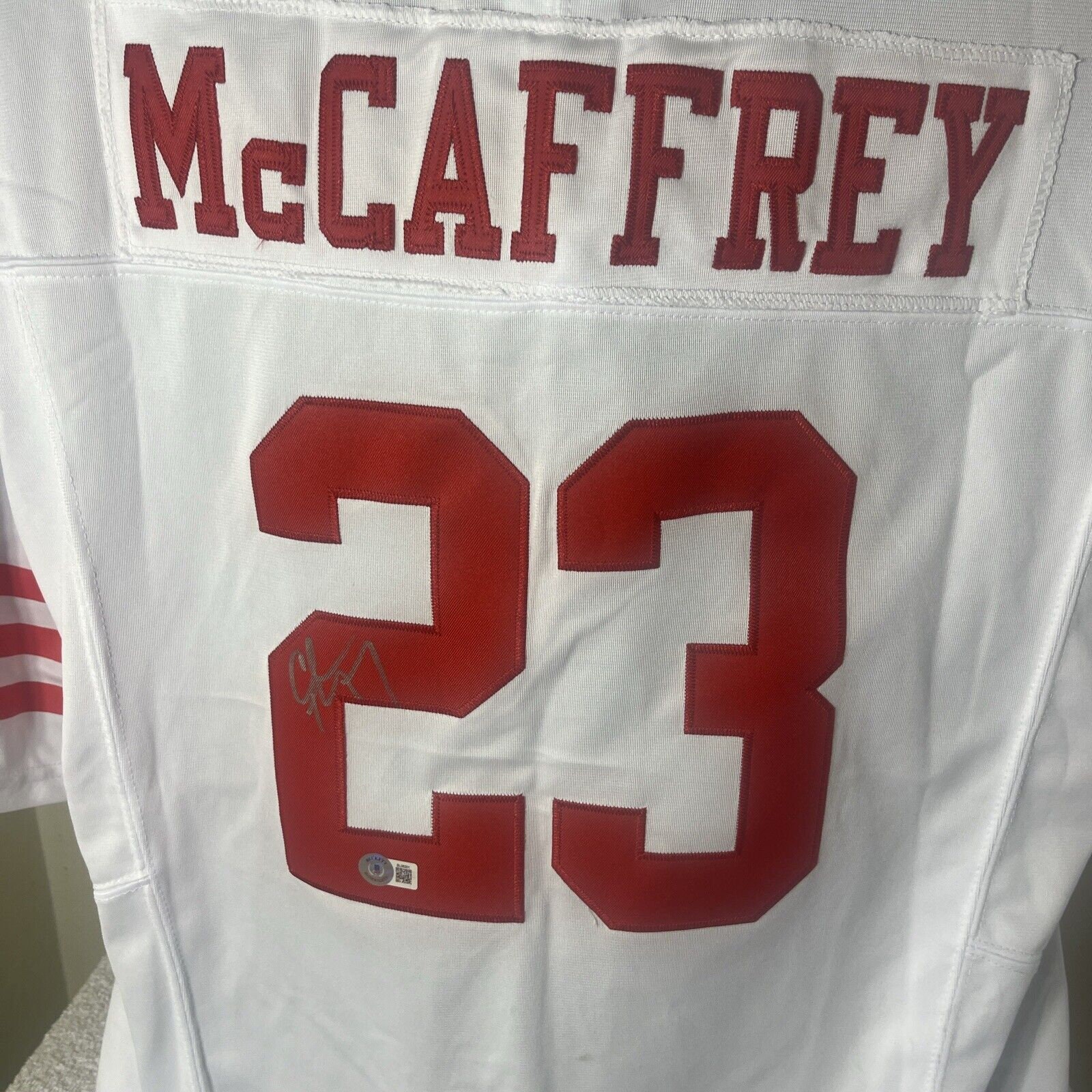 Christian Mccaffrey Signed Autographed San Francisco 49ers Jersey ...
