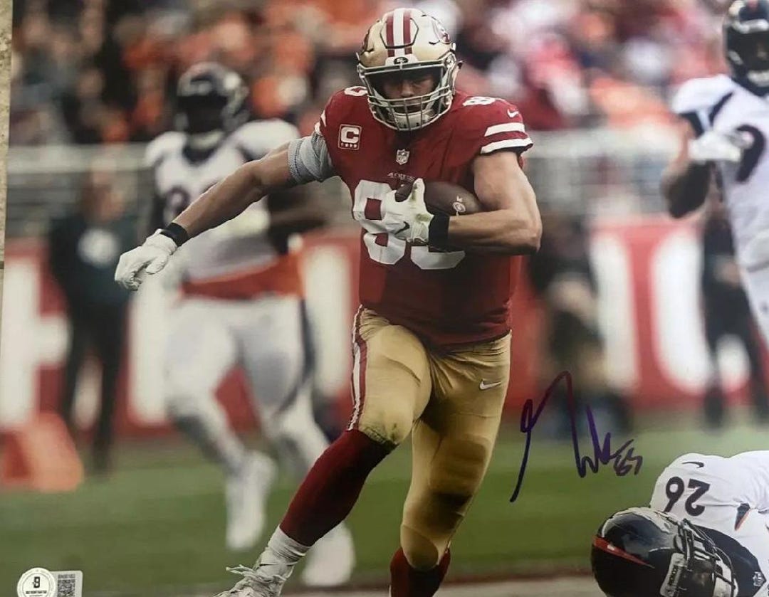George Kittle Signed Autographed 11 X 14 Photo Picture Beckett ...