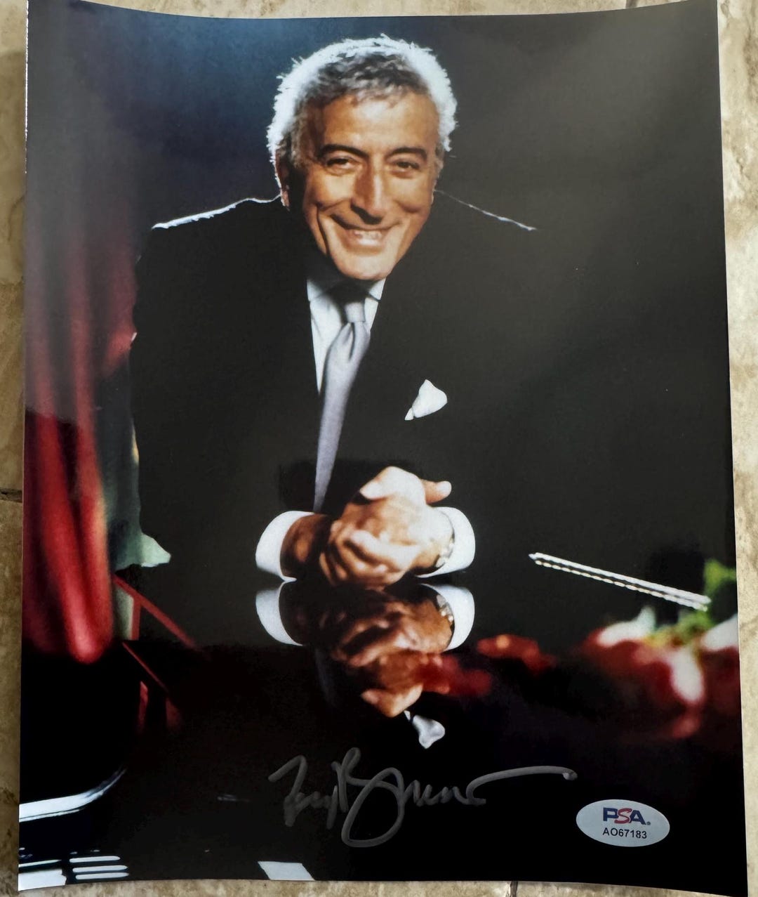 Tony Bennett Signed Autographed 8 X 10 Photo Picture PSA Authenticated ...