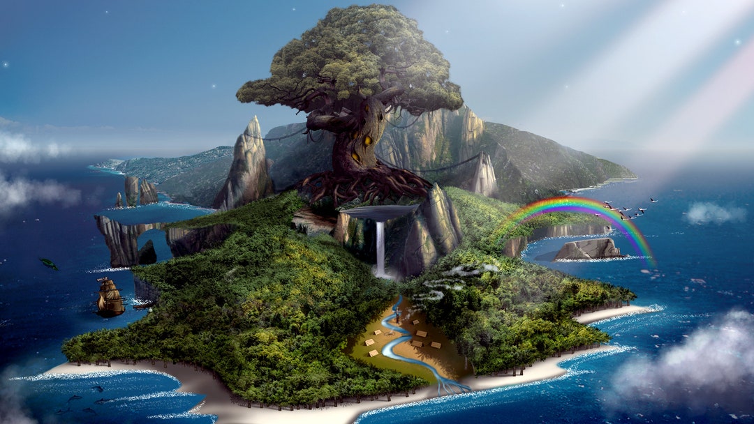 Neverland Projection Backdrop - Etsy
