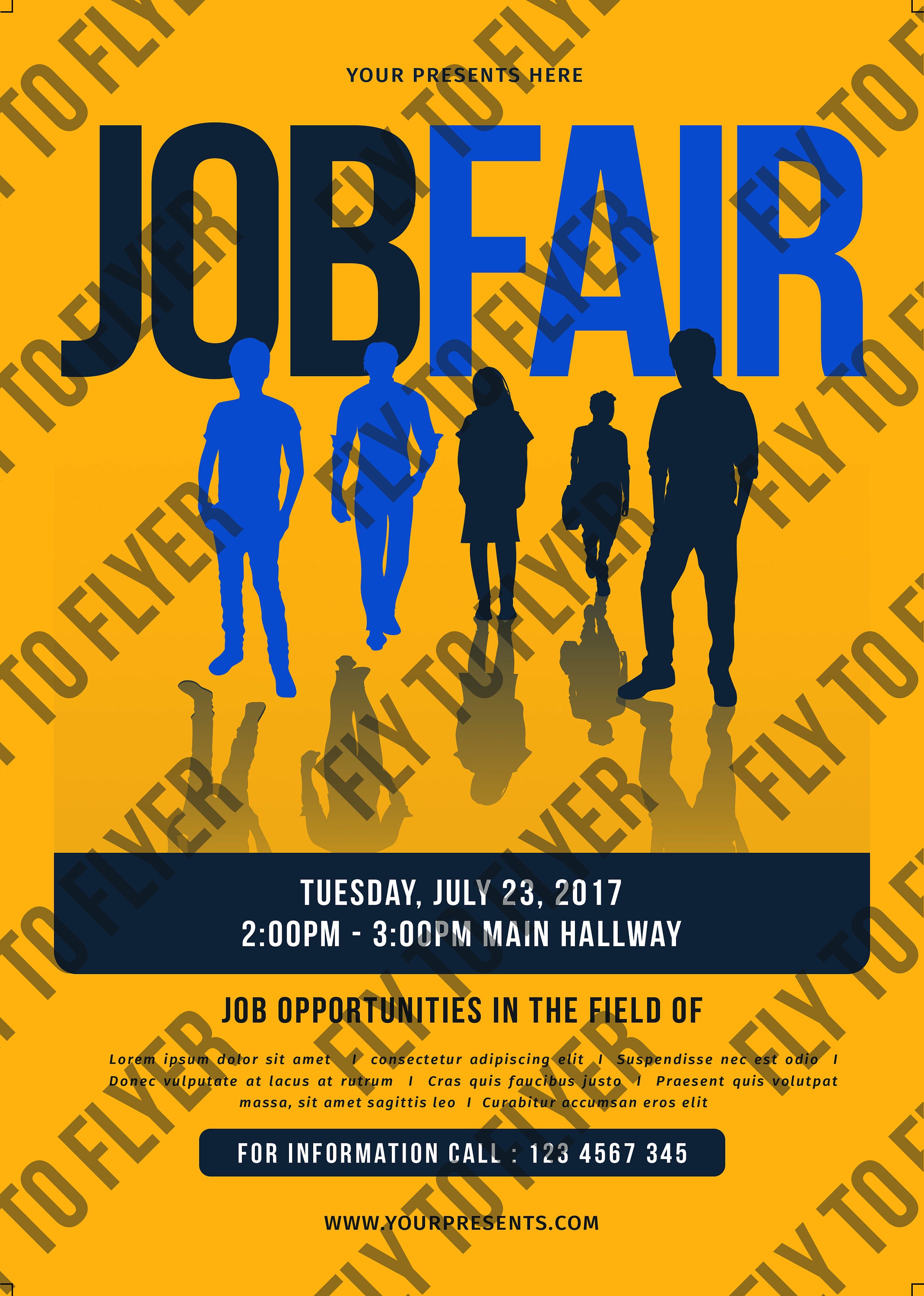 The Path to Your Next Career Flyer for Your Job Fair - Etsy