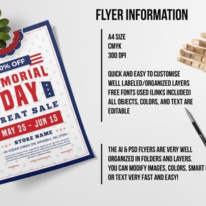 Memorial Day Markdowns Flyer for Your Next Sale Remember and Rejoice ...