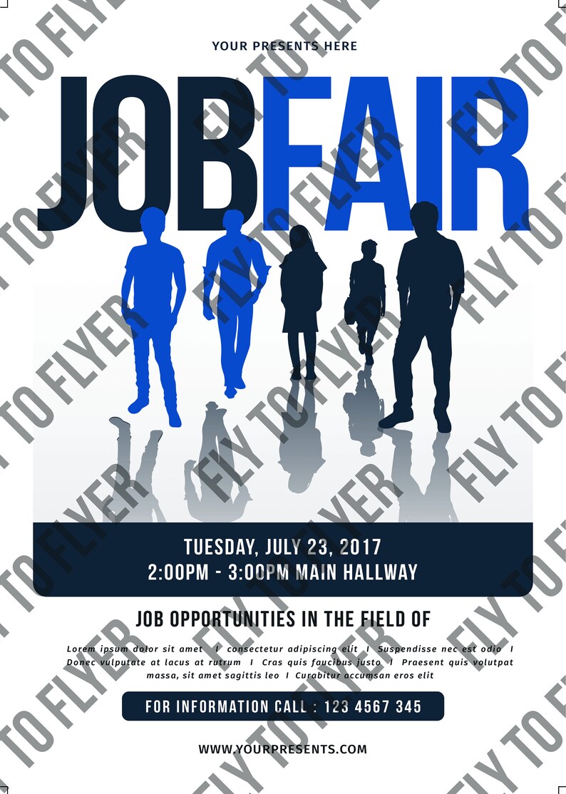 The Path to Your Next Career Flyer for Your Job Fair - Etsy