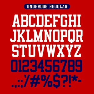 Underdog Typeface - Etsy