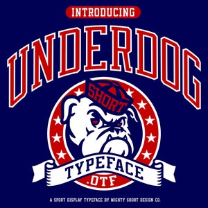 Underdog Typeface - Etsy