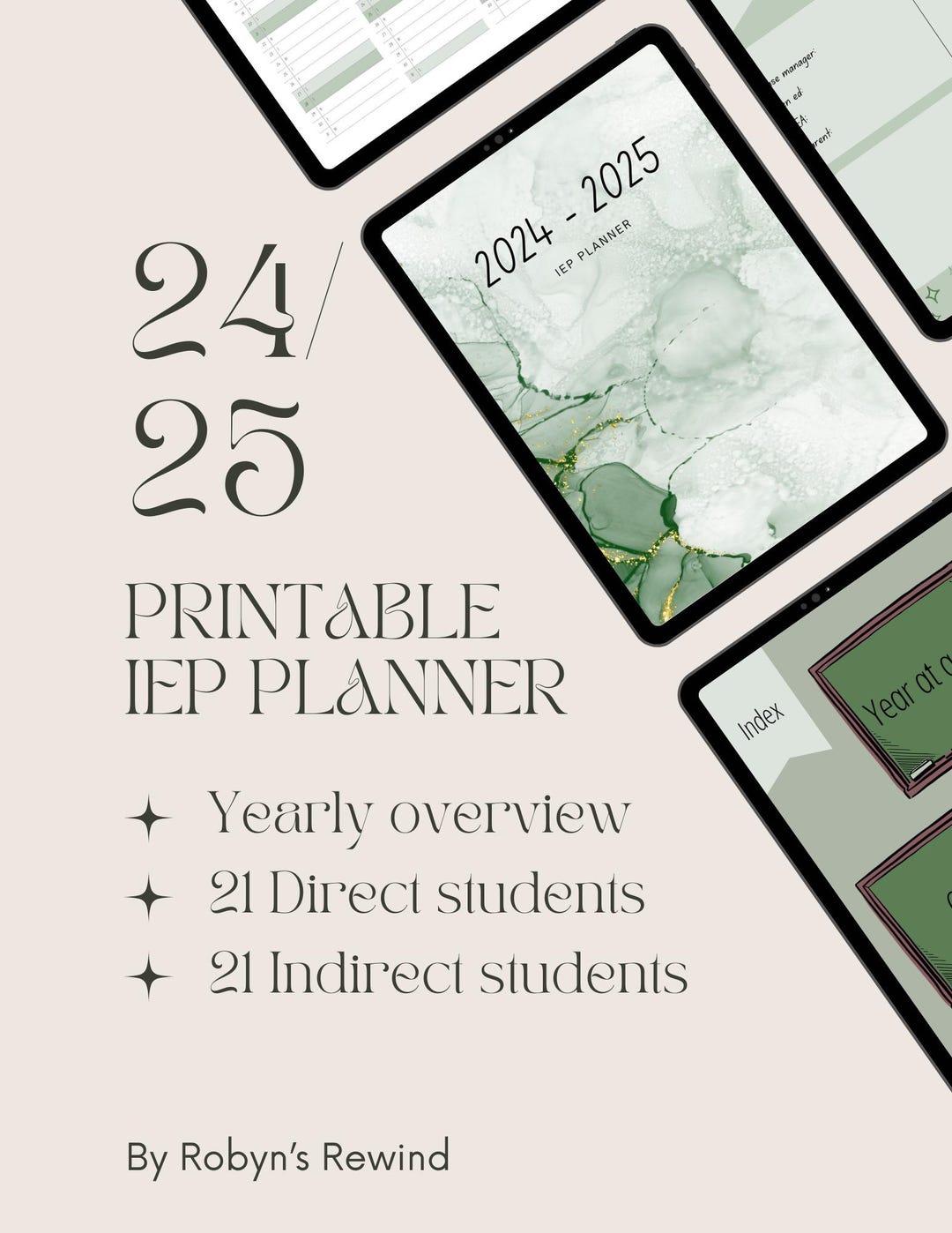 IEP PRINT Planner 2024-2025 - Etsy