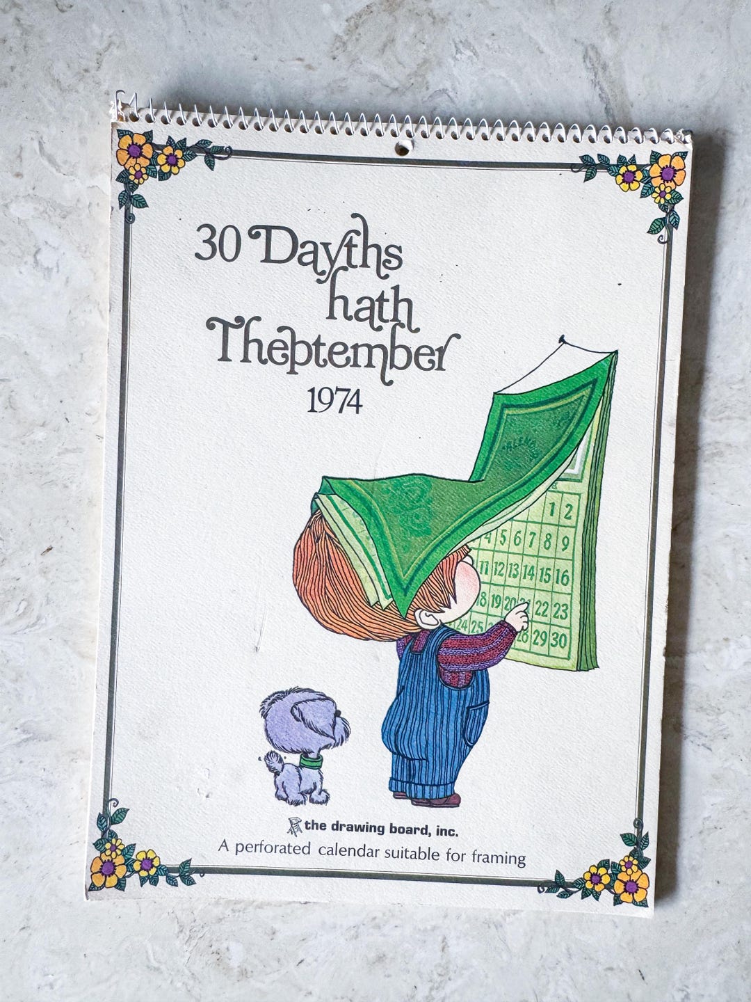 1974 Decorative Calendar - Etsy