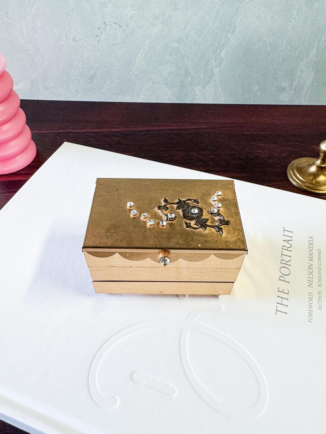 Gold Toned Expanding Jewelry Box - Etsy
