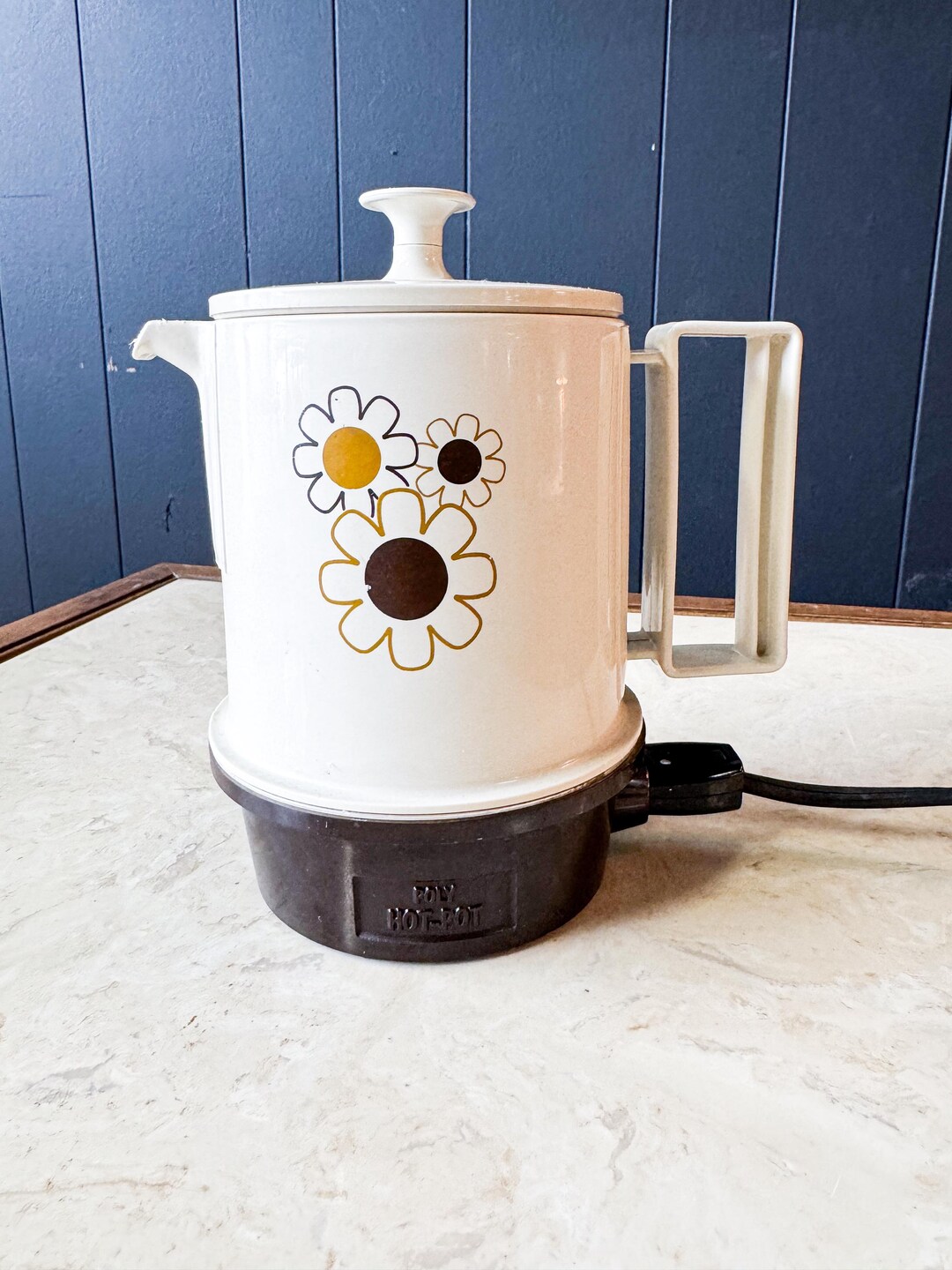 1970s Poly Hot Pot Percolator With Flowers - Etsy