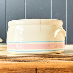 Mccoy Pink and Blue Striped Pot #1421 - Etsy