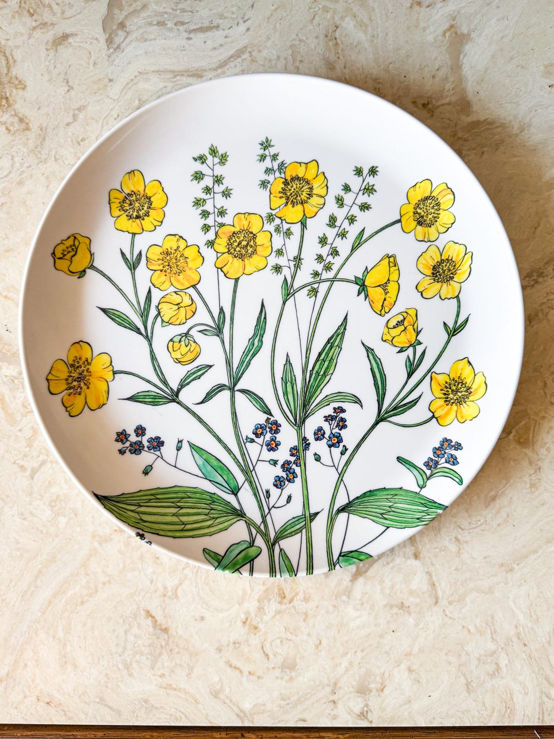 Floral Melamine Plate by Mabel Italy - Etsy