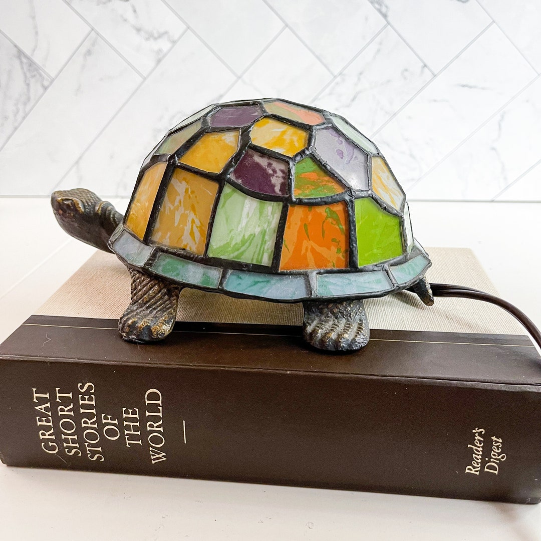 Stained Glass Turtle Tiffany Style Lamp Night Light - Etsy