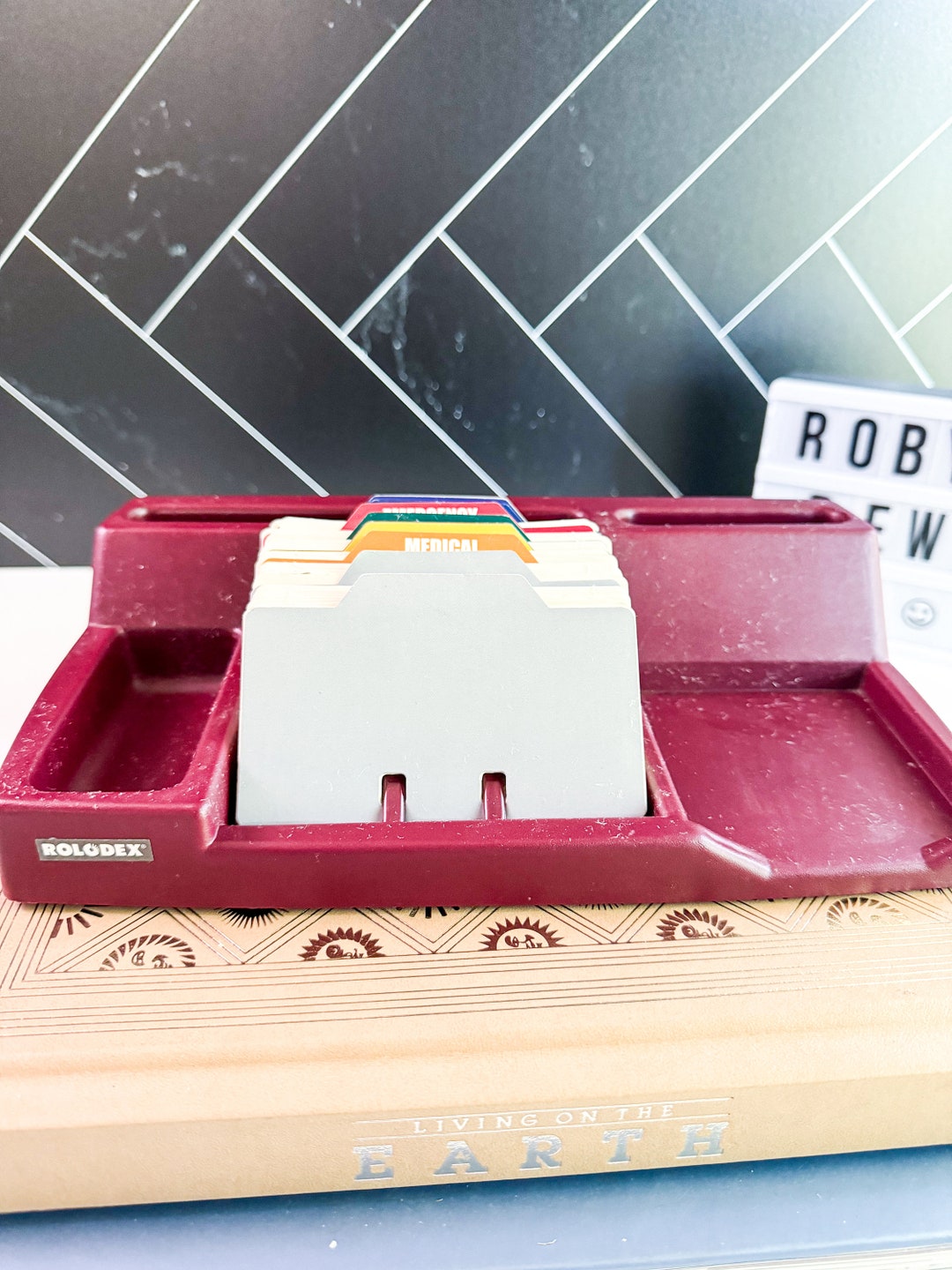 Vintage Rolodex Desk Organizer - Etsy