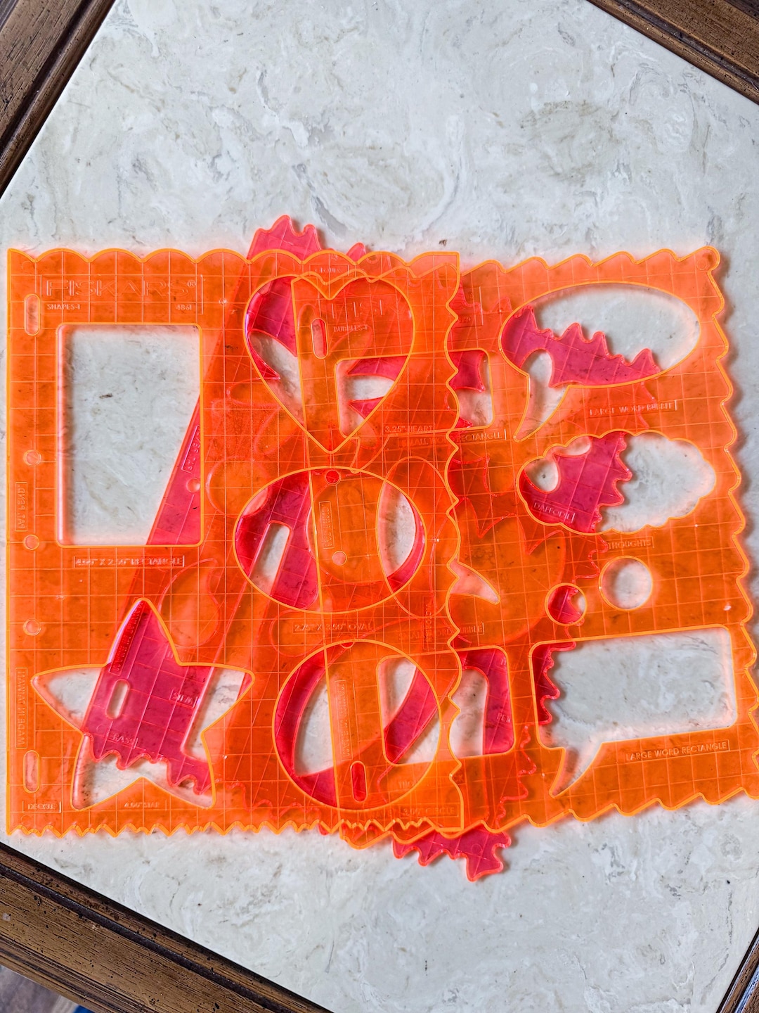 Lot of 3 Y2k Neon Plastic Stencils by Fiskars - Etsy