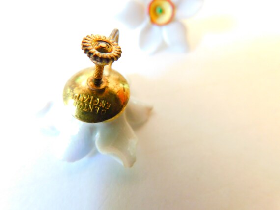 Porcelain earrings- England - Gem