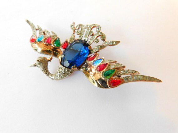 Trifari 1942 Firebird collection pin - Gem