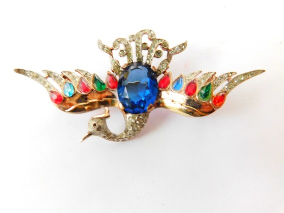 Trifari 1942 Firebird collection pin - Gem