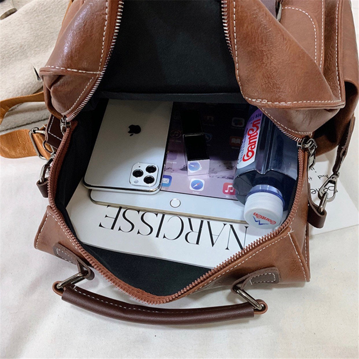 Leather Backpack Women School Bags Shoulder Bags Women Travel Backpacks ...