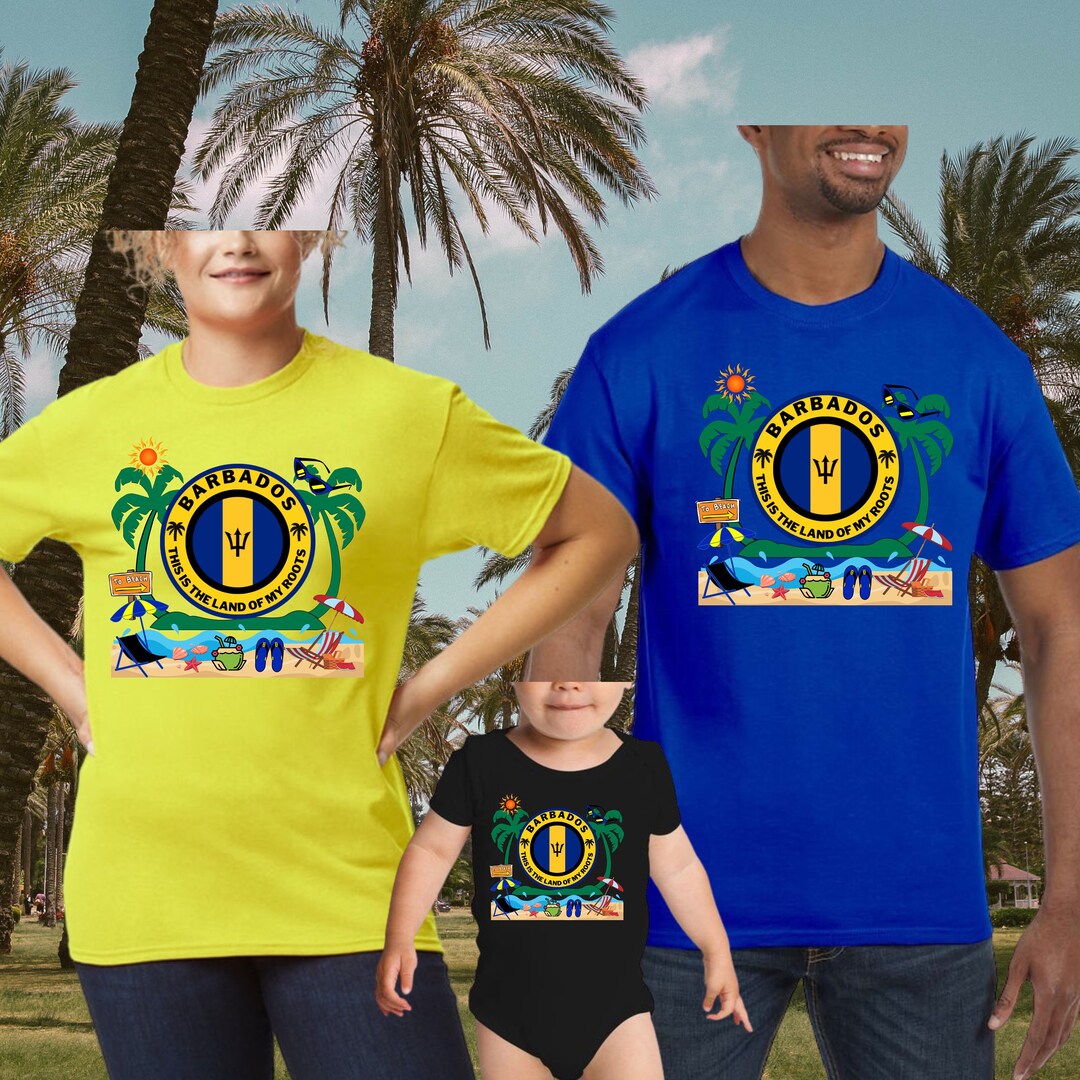This is the Land of My Roots Barbados Tshirt/barbadian Heritage ...