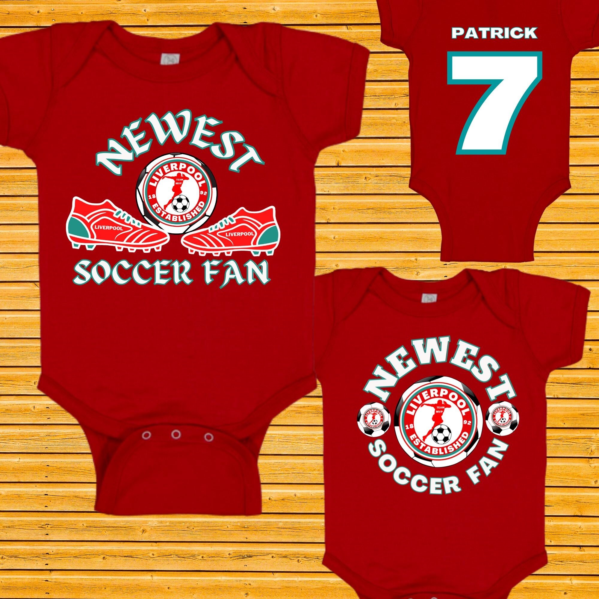 Liverpool Newest Soccer Fan Baby Onesie/liverpool Baby Clothes ...