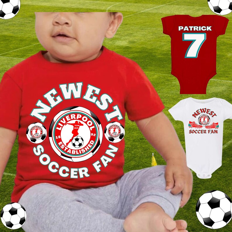 Liverpool Newest Soccer Fan Baby Onesie/liverpool Baby Clothes ...