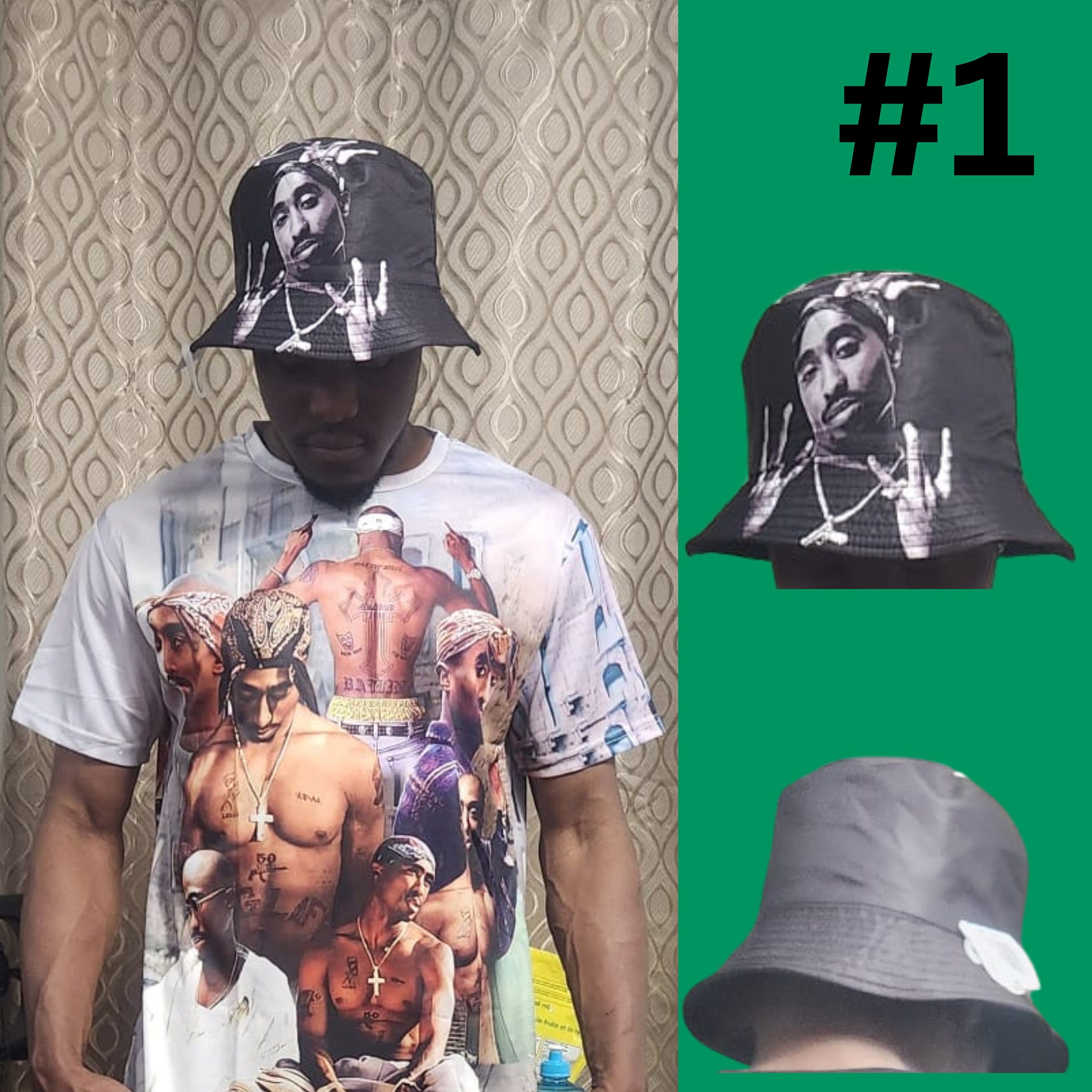 Tupac Bucket Fisherman Cap/sun Protection Beach Cap/outdoor - Etsy
