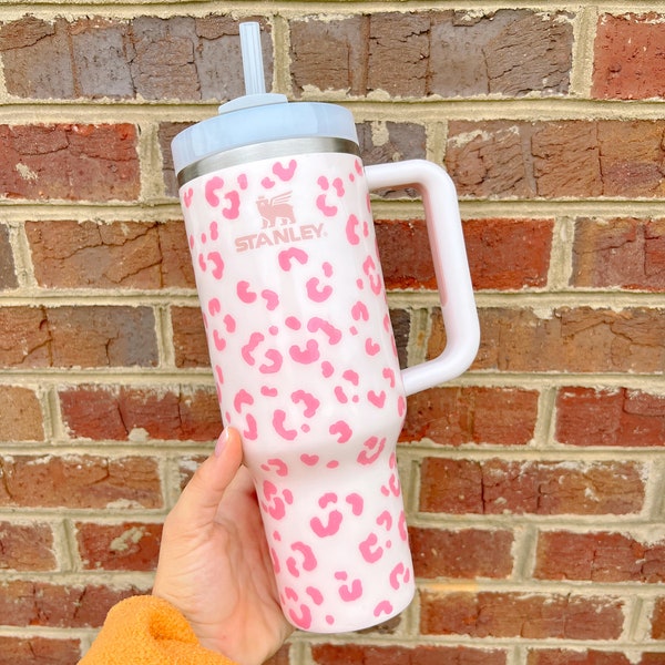 Pink Cheetah Print Stanley - Etsy