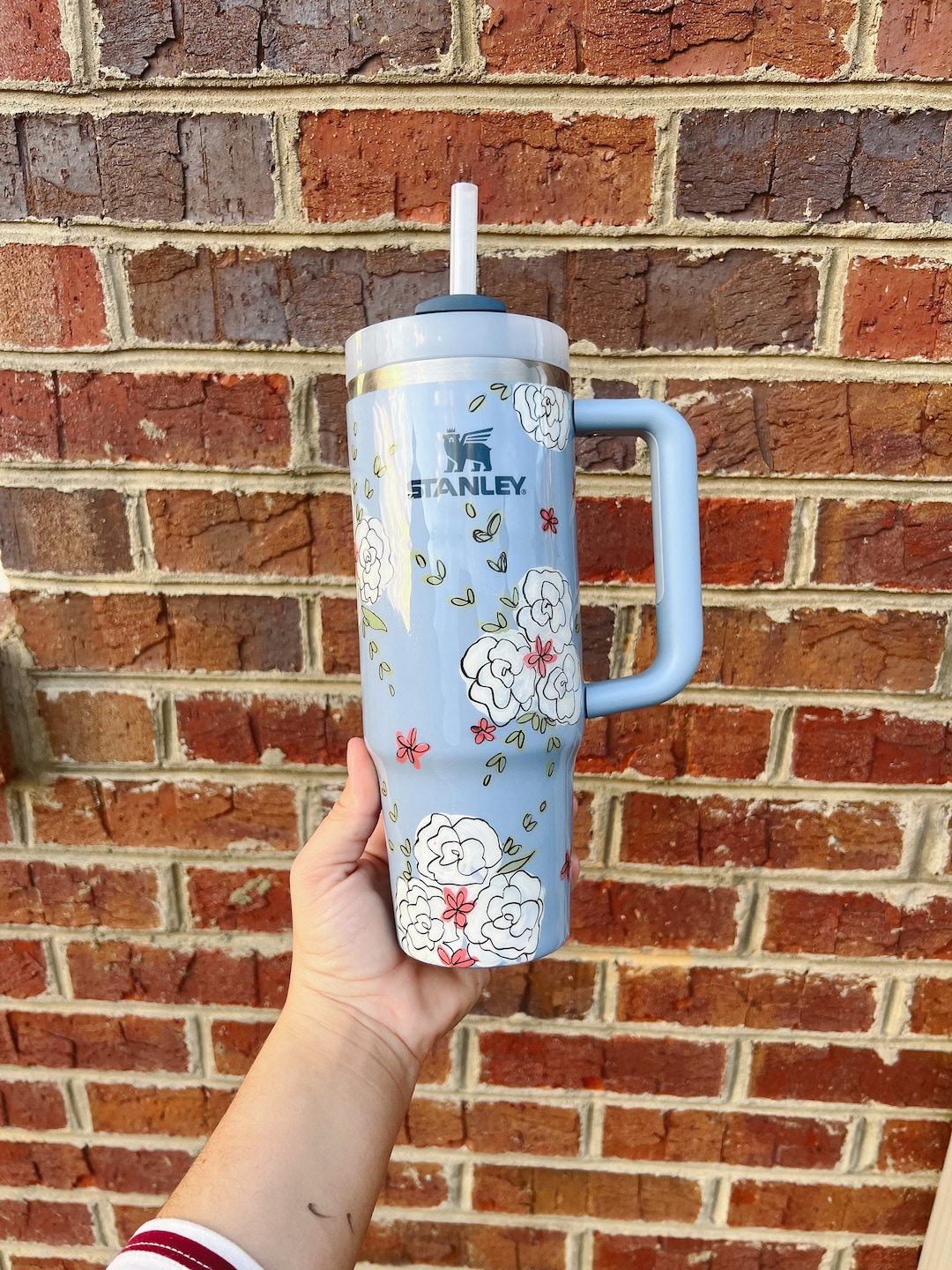 Floral Stanley 30oz, 40oz Painted Tumbler - Etsy
