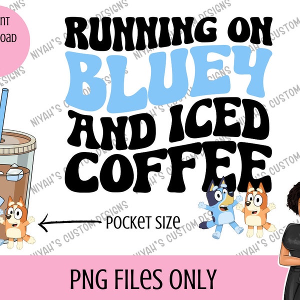 Bluey Iced Coffee Svg - Etsy